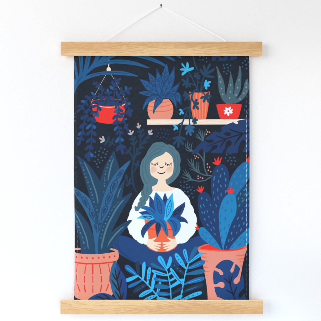 Jungle Nights Moody Tropical fabric Collection by Zoe Feast