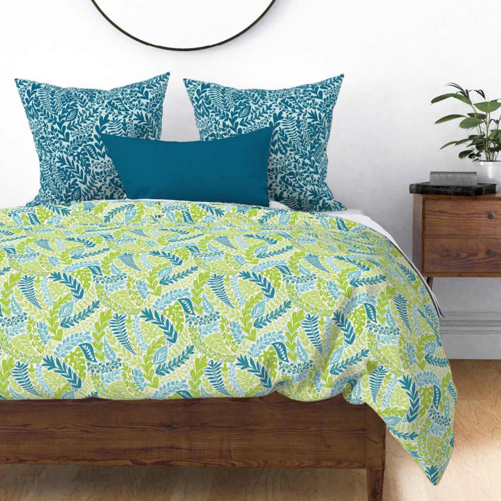 Swoosh designs | coordinates Spoonflower solid color fabric