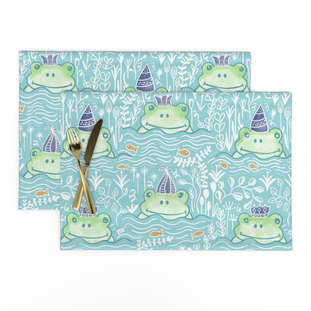 Frog Swamp Party Pattern Zoe Feast Surface Pattern Designer