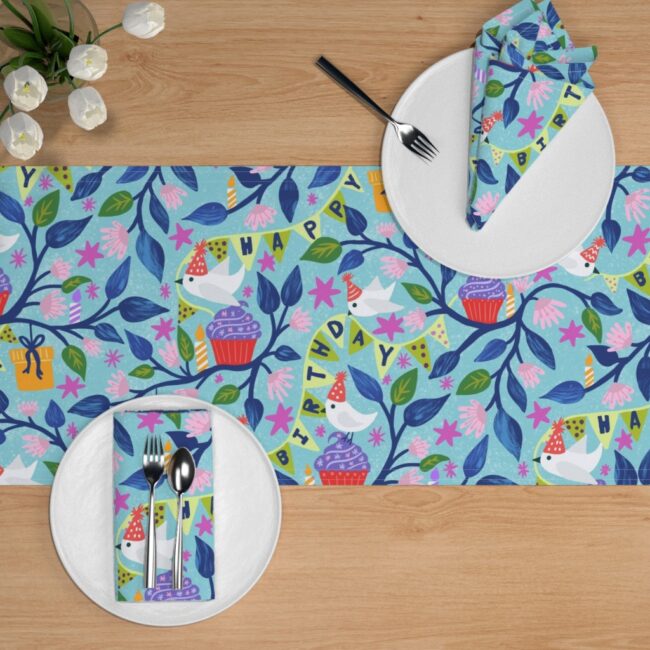 Happy Birthday seamless patterns by Zoe Feast