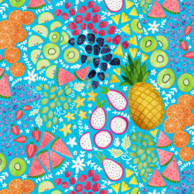 Tropical Fruit | Zoe Feast Surface Pattern Designer