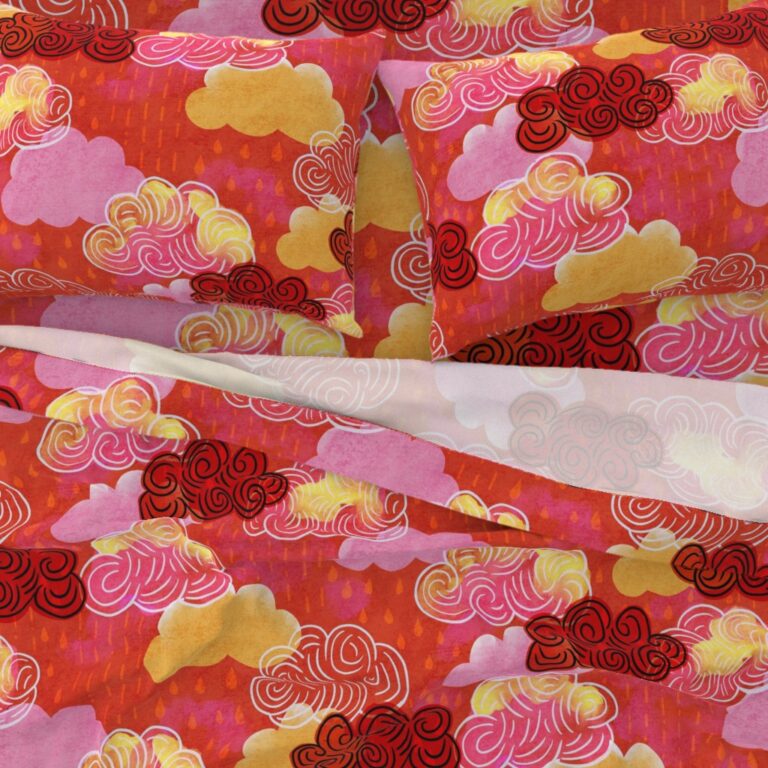 The Skies Above Bedding | Zoe Feast Surface Pattern Designer